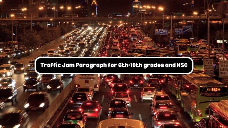 Traffic Jam Paragraph for 6th-10th grades and HSC